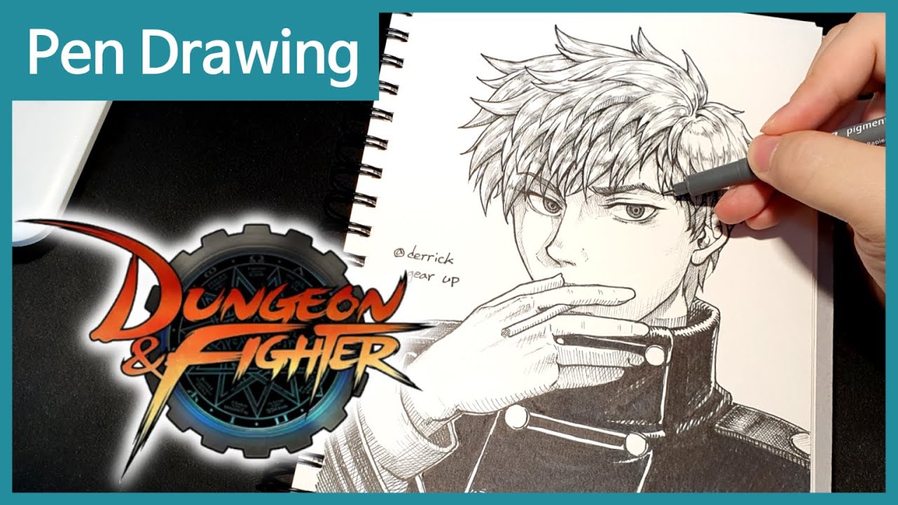 Dungeon Fighter - Ranger [ Pen Drawing Fan Art Commission ] - YouTube