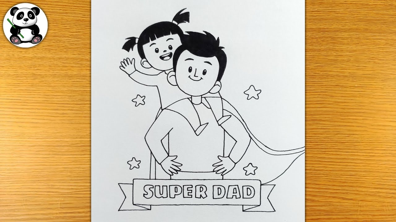 Super dad with cute girl easy drawing ⁠@TaposhiartsAcademy - YouTube