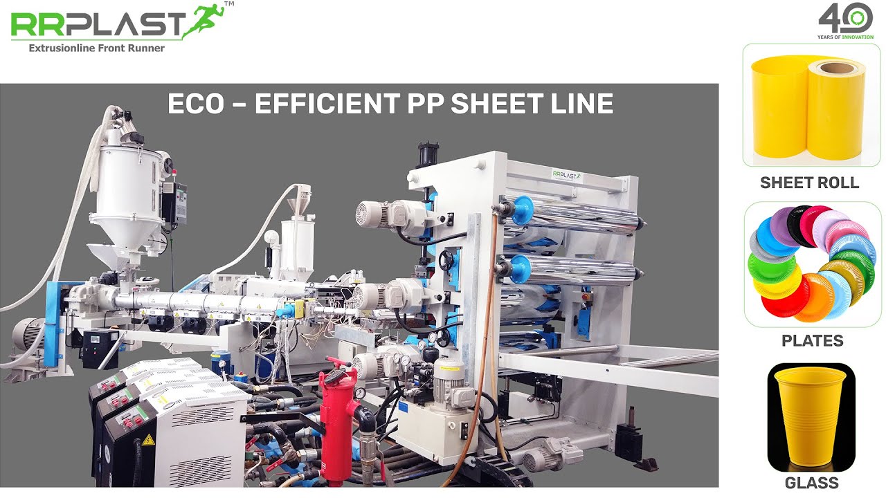 Eco-Efficient PP Sheet Line | Plastic Sheet Extrusion Line Machine ...