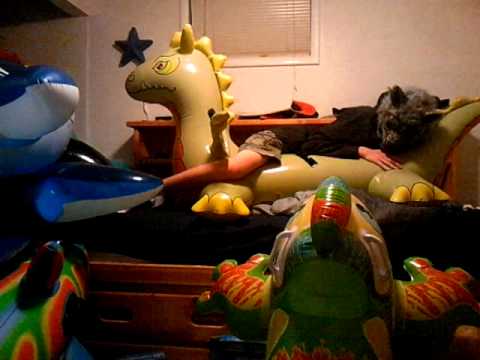 Inflatable dragon ride - YouTube