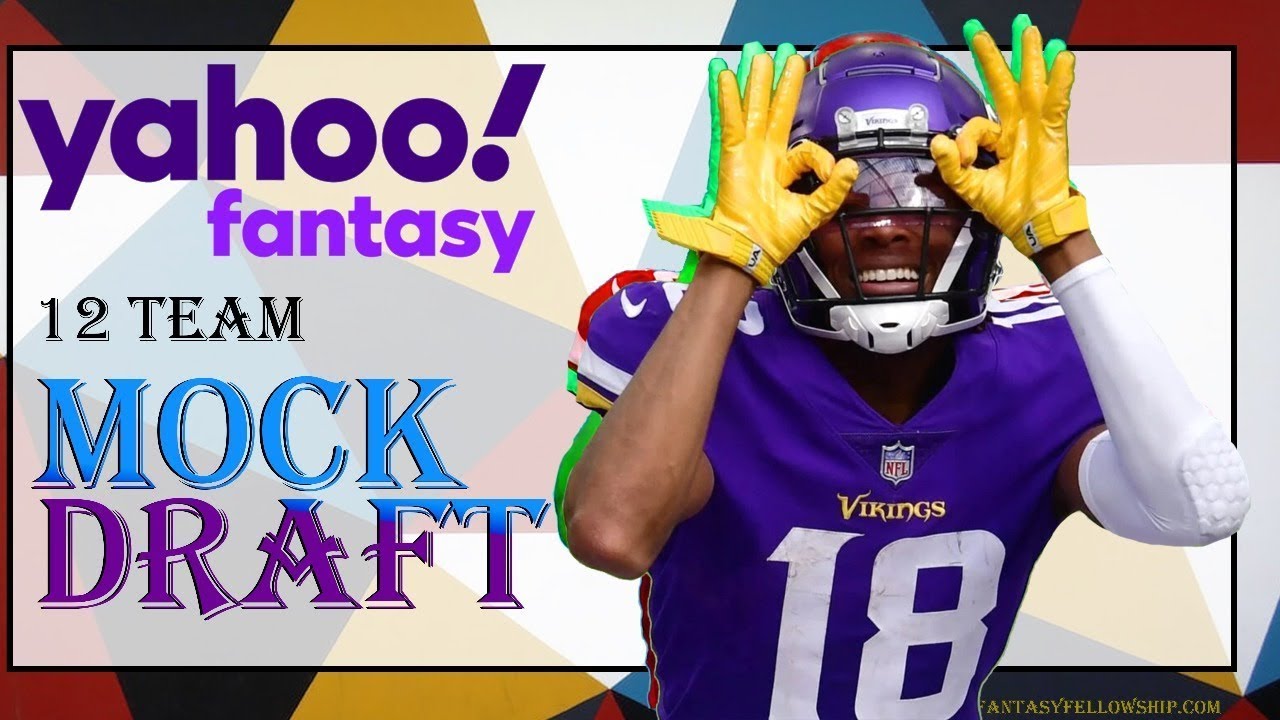 🏈 YAHOO! Fantasy Football Mock Draft! Pick #1, 12 Teams - YouTube