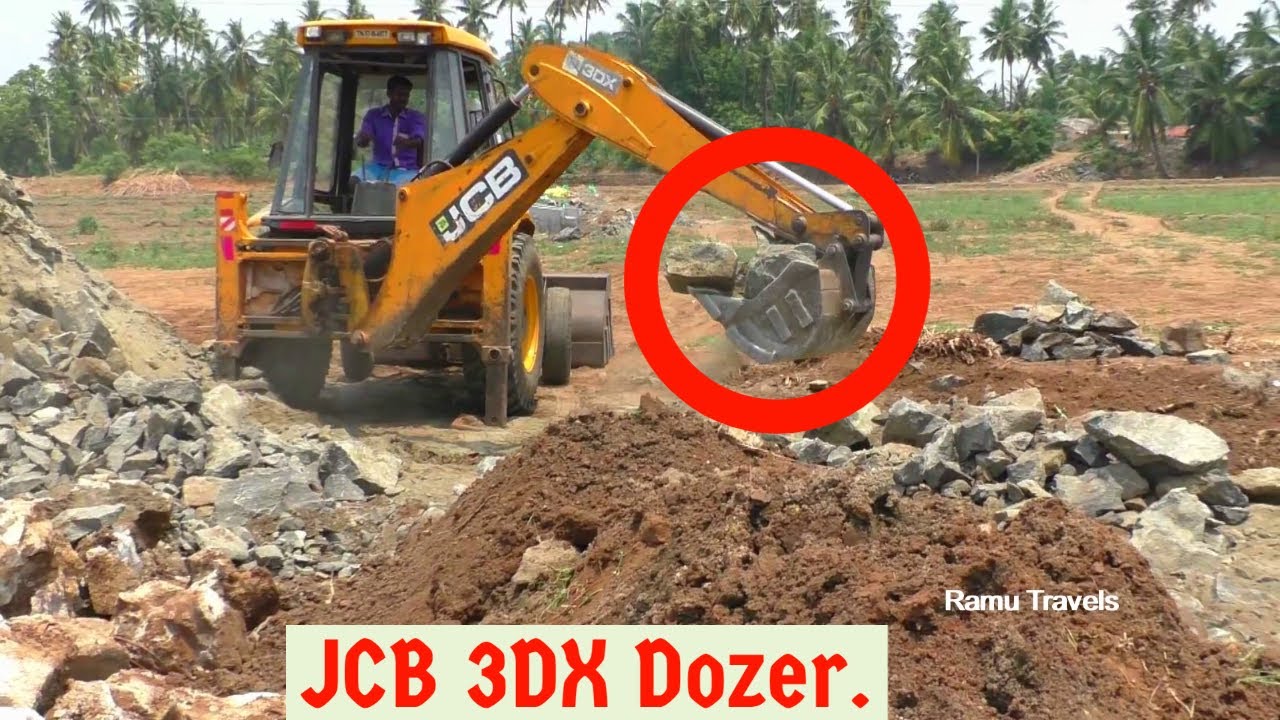 JCB Machine 3dx Dozer | JCB pickup Rockstones | JCB Operator Working ...