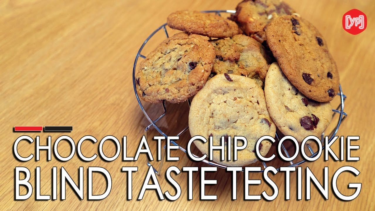 Chocolate chip cookie blind taste testing - YouTube