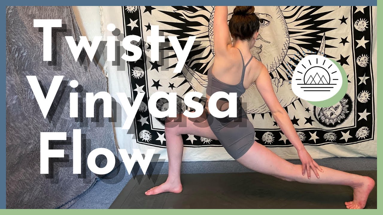 45 Minute Vinyasa Yoga | Twisty Yoga Flow | Yoga for Digestion and ...