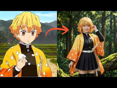 [Demon Slayer] Characters Gender Swap — AI Realistic 🔥 What If Muzan Was a Woman?