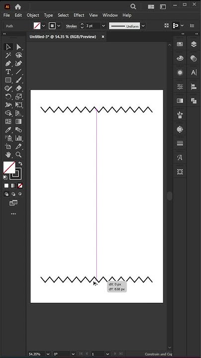 How To Create Zig Zag Pattern in Adobe Illustrator 2022 Tricks #shorts ...