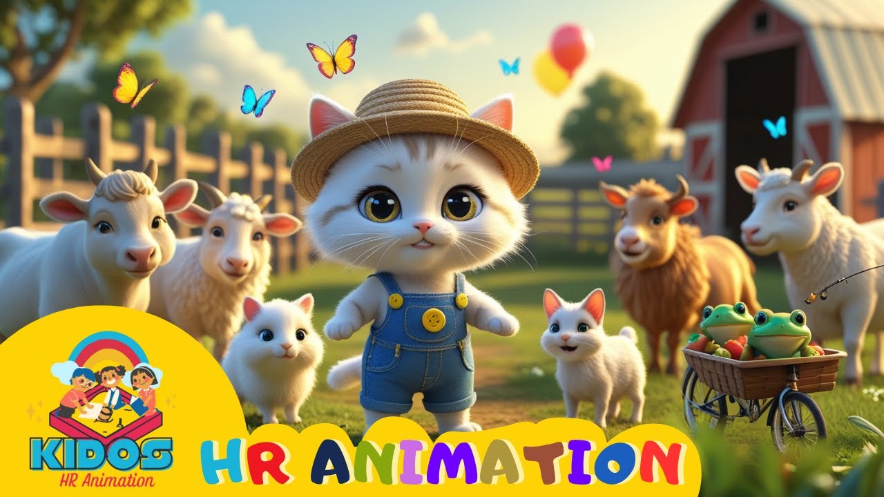A Little Cat Day🐱 | Cute Cat Song for Kids | Fun & Playful Kitty Poem ...