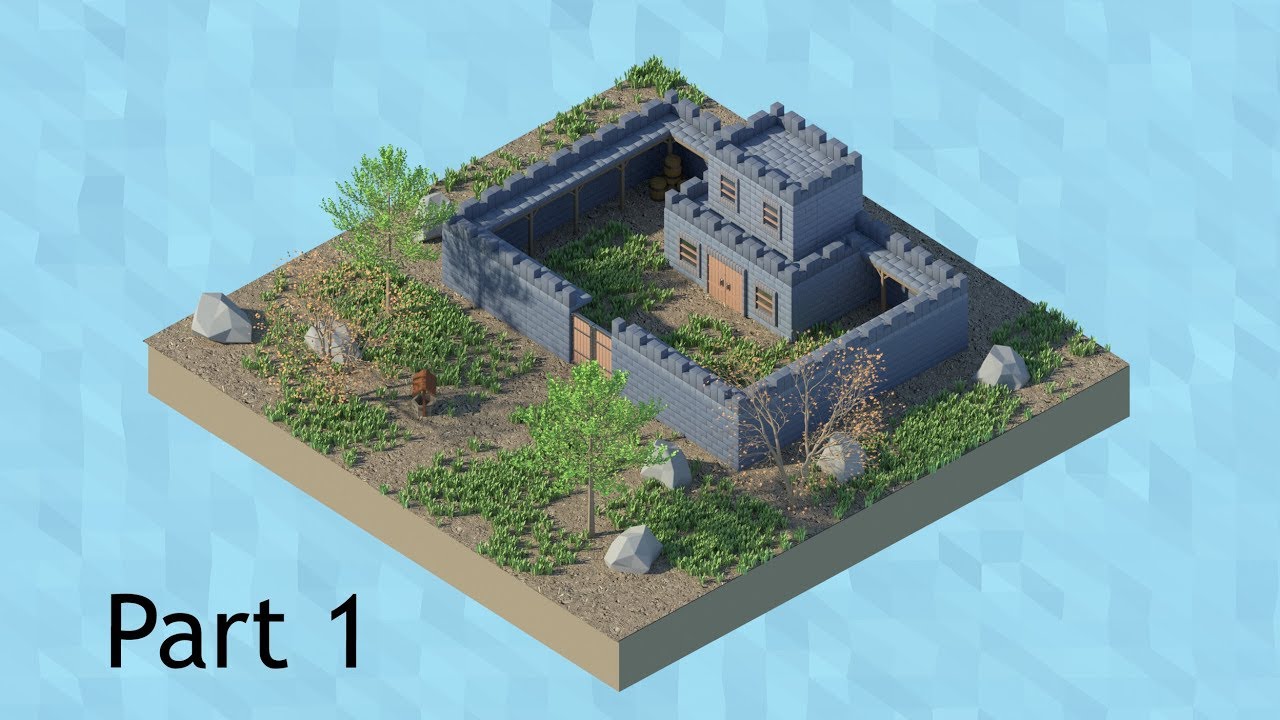 Blender TimeLapse | Isometric | Scene #7 part-1 - YouTube