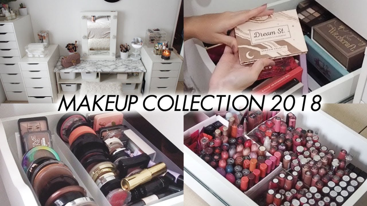 Makeup Collection And Vanity Tour 2018 Youtube