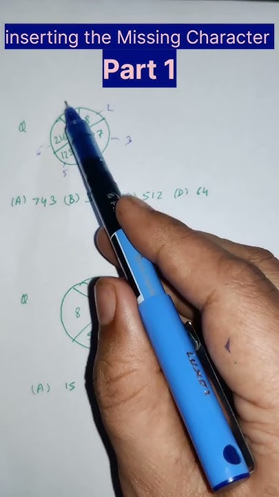 Inserting the Missing Character Part 1| Reasoning Tricks | Reasoning : - YouTube