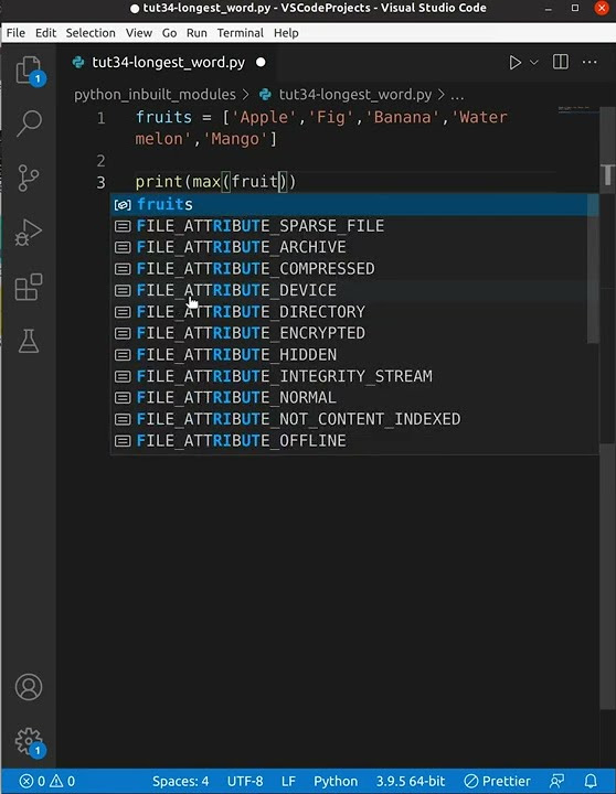 Python built-in modules tips & tricks #shorts 💡 #34 - Find longest word in a list - YouTube