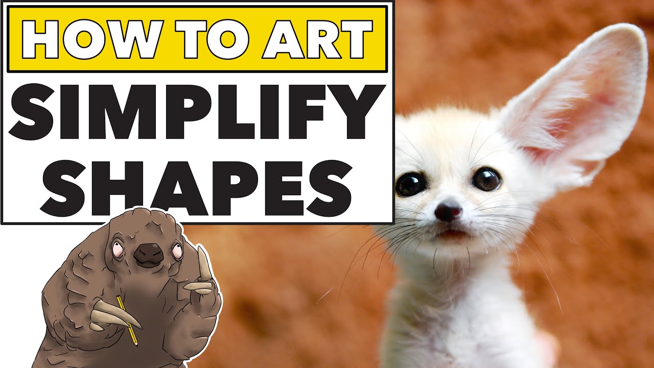 How to draw anything! How to art: Simplify shapes (Tutorial) - YouTube