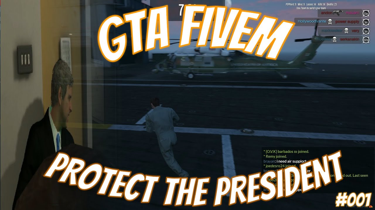 (Somehow) Protecting The President - GTA V [FiveM] Protect the ...
