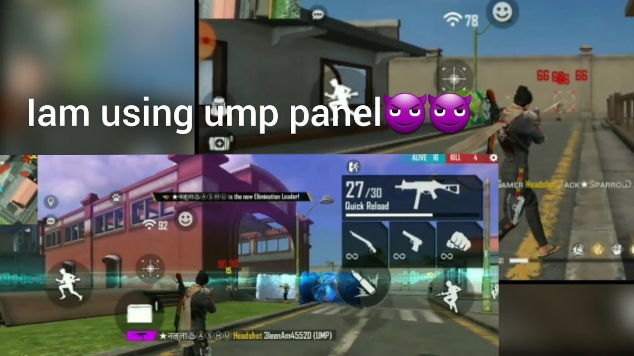 I am using ump panel😈😈👽👽 - YouTube