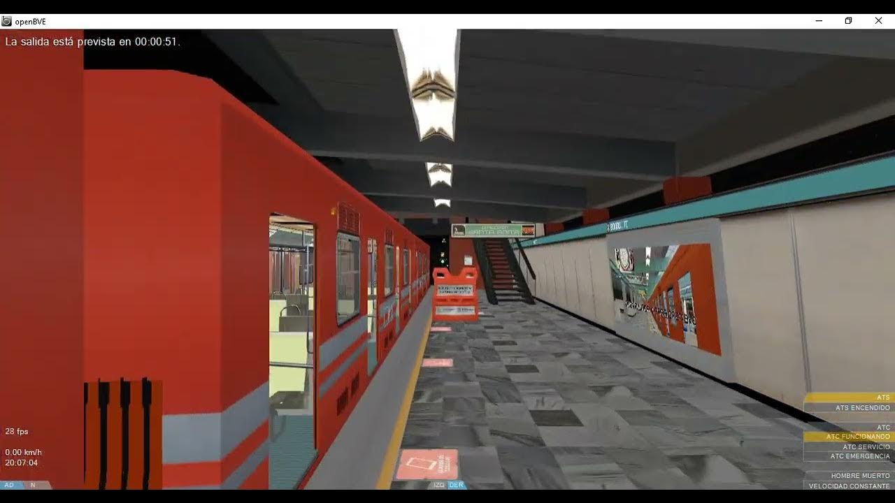 OPEN BVE METRO CDMX, MEXICO, LINEA 4 2024, NOCHE - YouTube