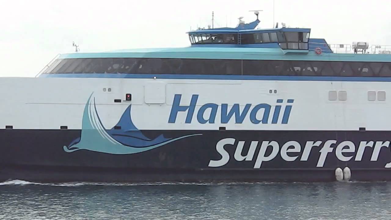 Hawaii Superferry Leaves Islands - YouTube