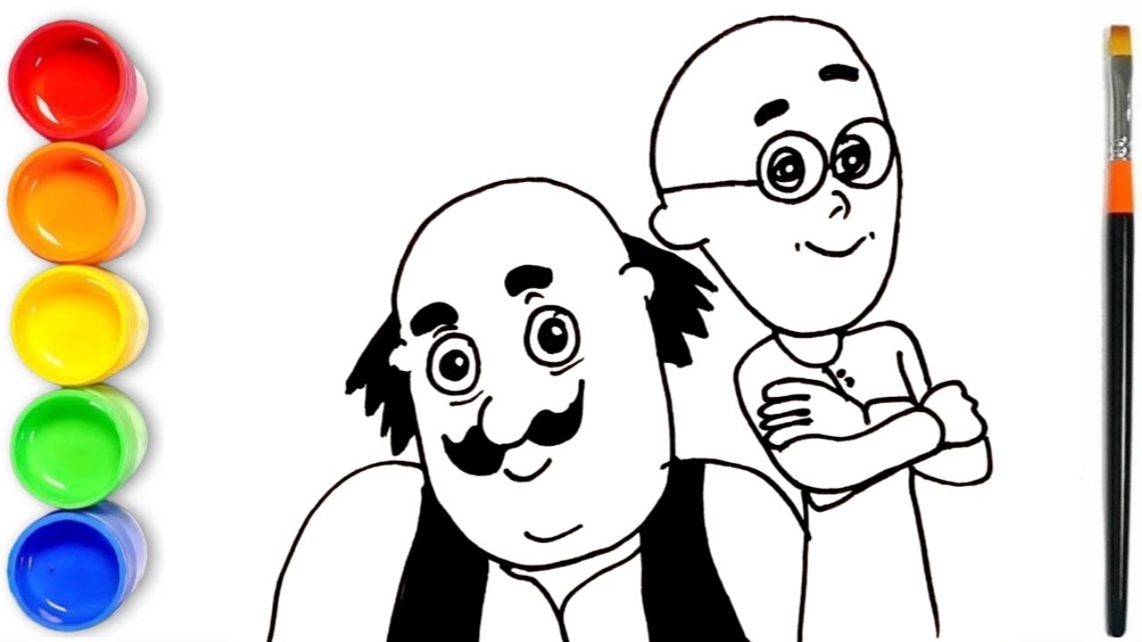 Motu Patlu Cartoon Drawing, Motu Patlu Ki Drawing, Drawing and Coloring ...