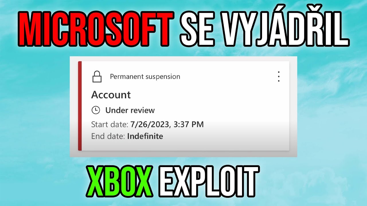 MICROSOFT SE KONEČNĚ ROZHODL VYJÁDŘIT! XBOX EXPLOIT - YouTube