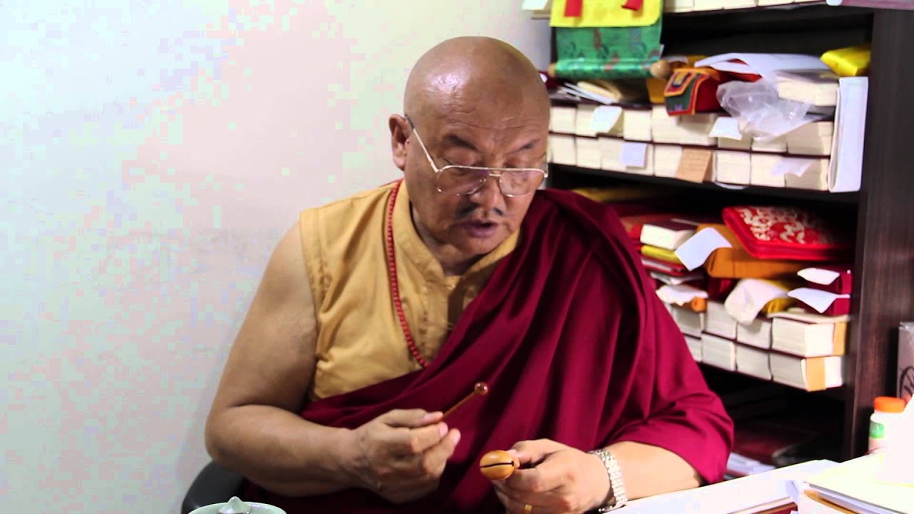 Most Ven. Lamkyen Gyalpo Rinpoche demonstrated recite the Ushnisha ...