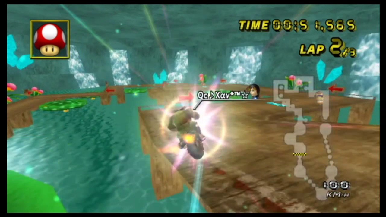 [Mkwii] Personal Record on Kinoko Cave : 1:40.325 - YouTube
