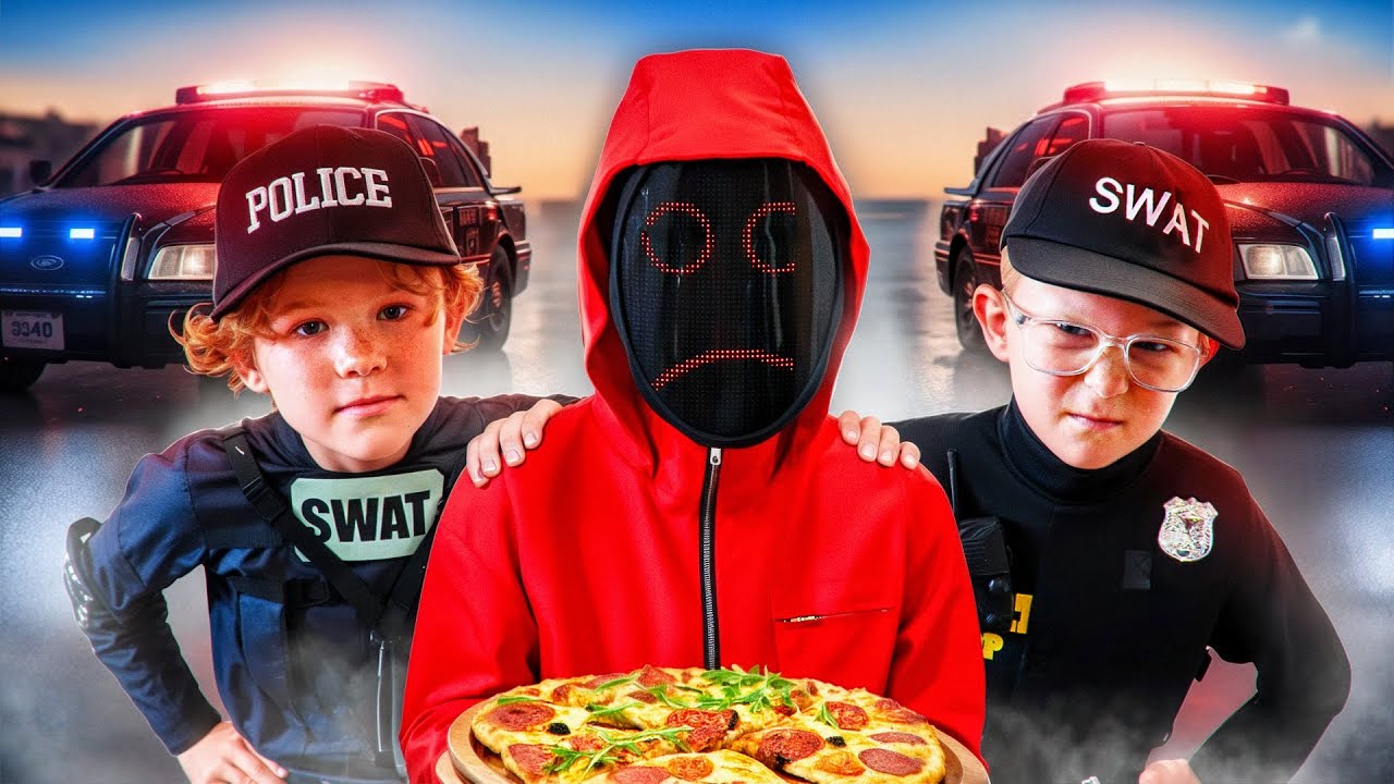 Police Kids in Funny Chase | Kids Video | Playtime with Braxton and ...