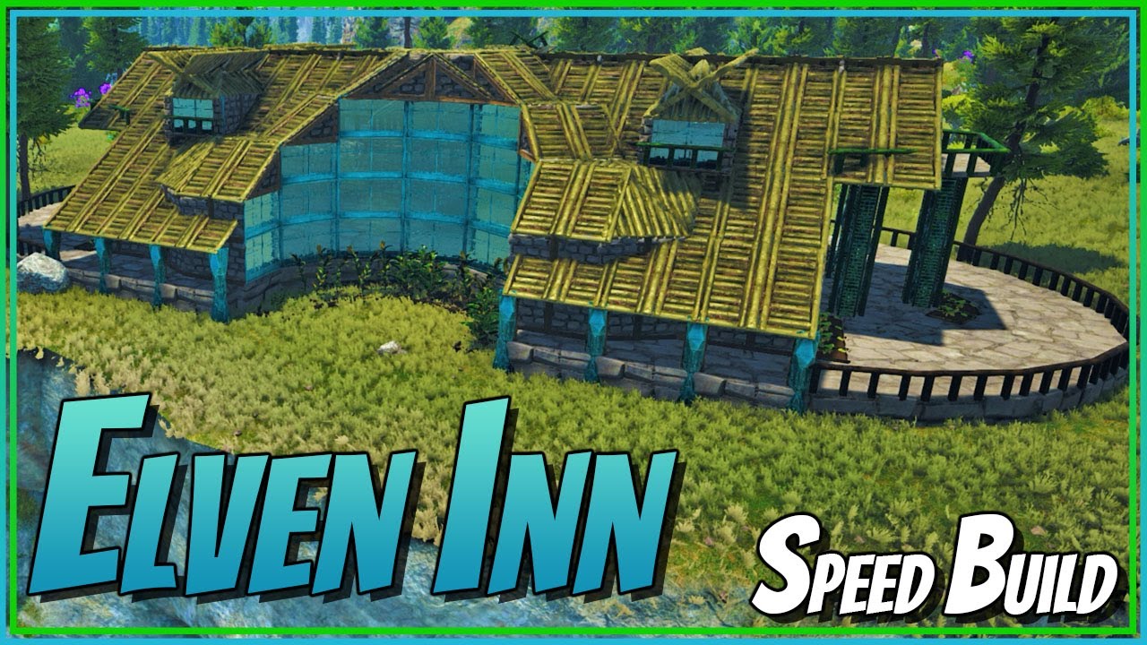 Elven Inn Speed Build In Ark Survival Evolved - YouTube