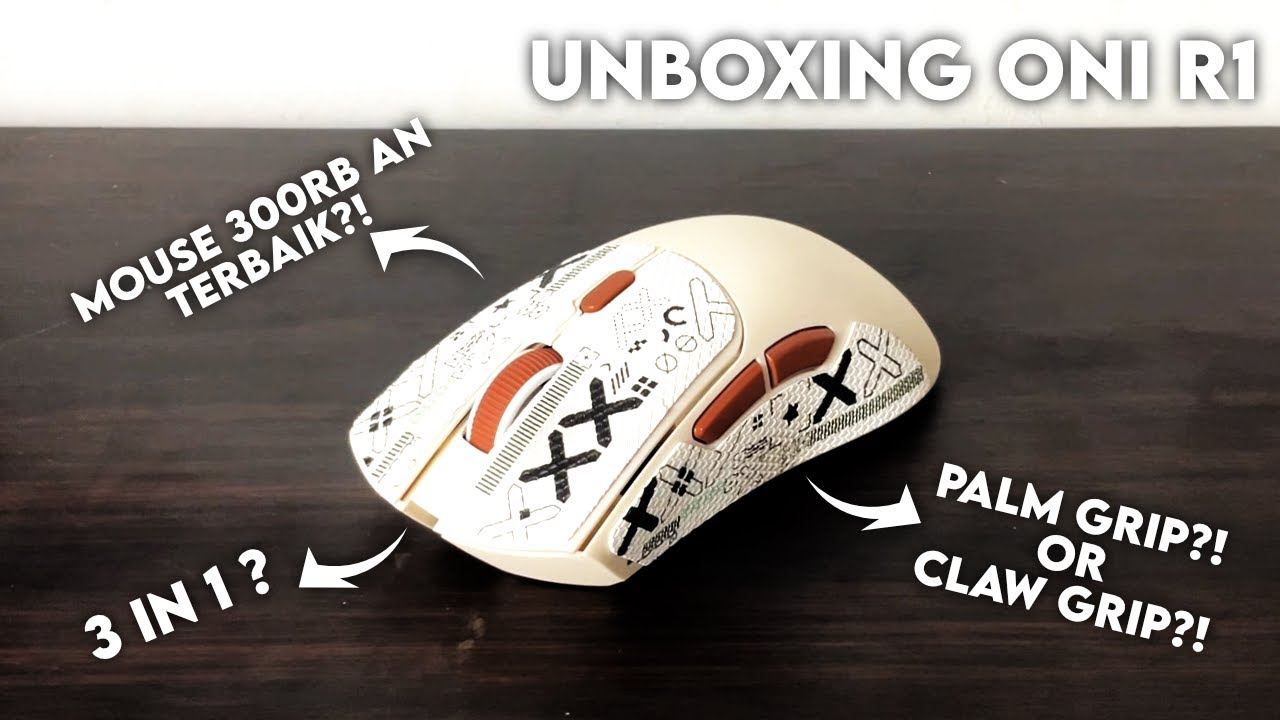 MOUSE 300 RIBUAN TERBAIK??!! UNBOXING MOUSE VORTEX SERIES ONI R1 - YouTube
