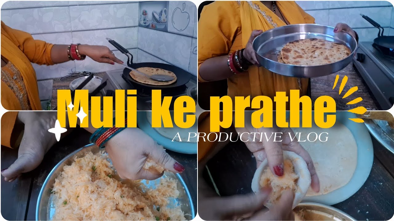 Making ️ muli ke prathe in Traditional way in maike.. - YouTube