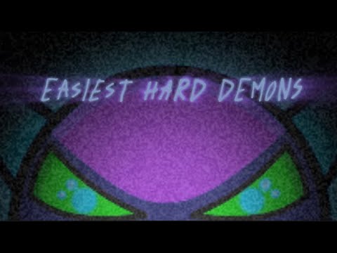 TOP 3 EASIEST HARD DEMONS IN GEOMETRY DASH - YouTube