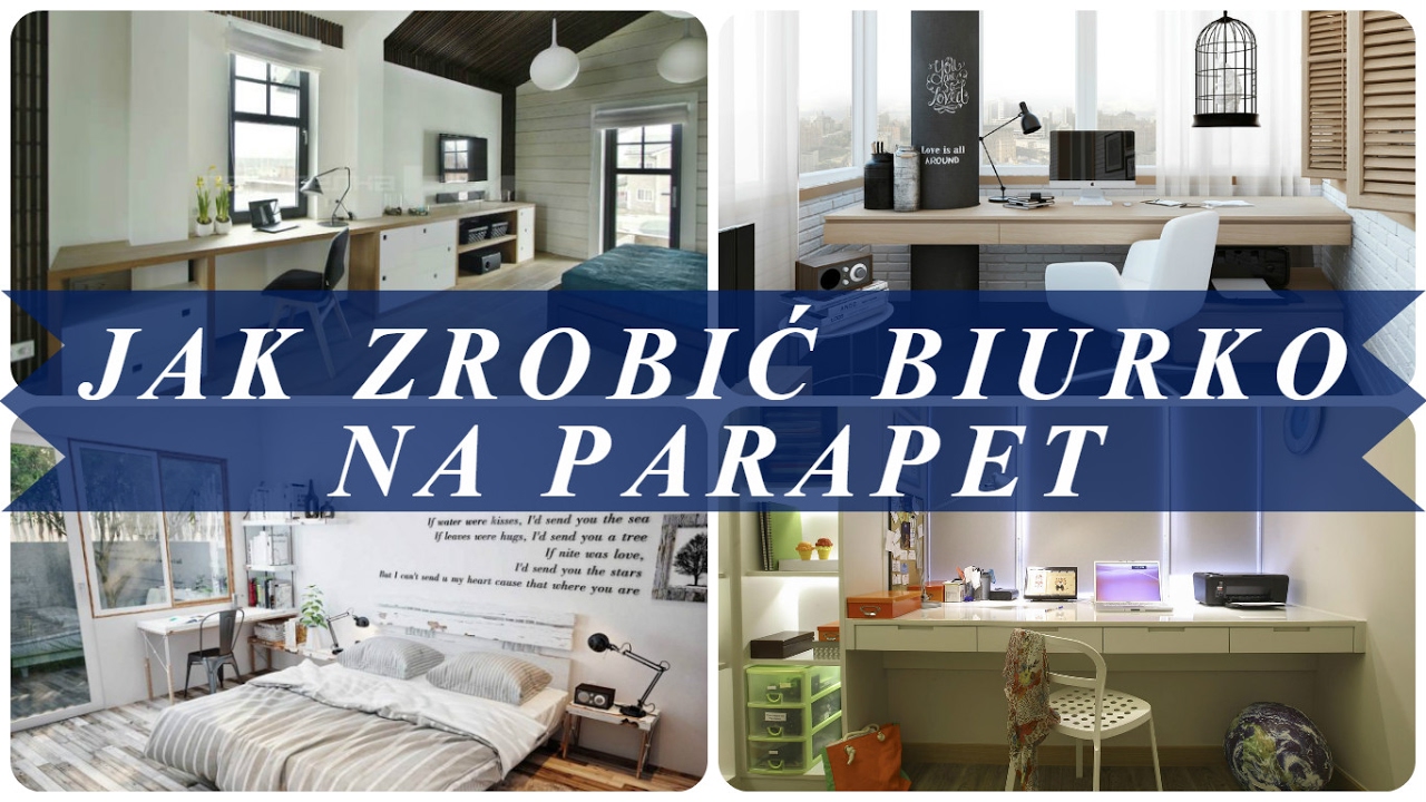 Jak zrobić biurko na parapet - YouTube