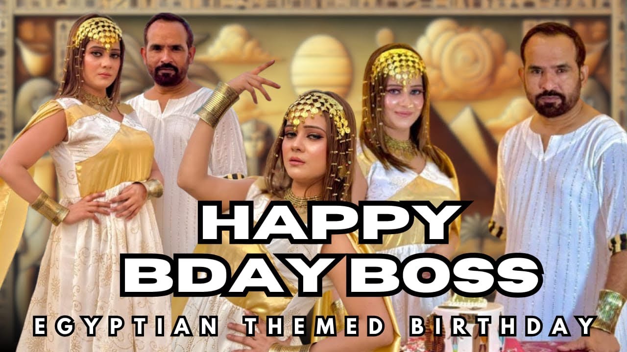 Egyptian Birthday themed party 🎂 | Happy birthday boss | ancient ...