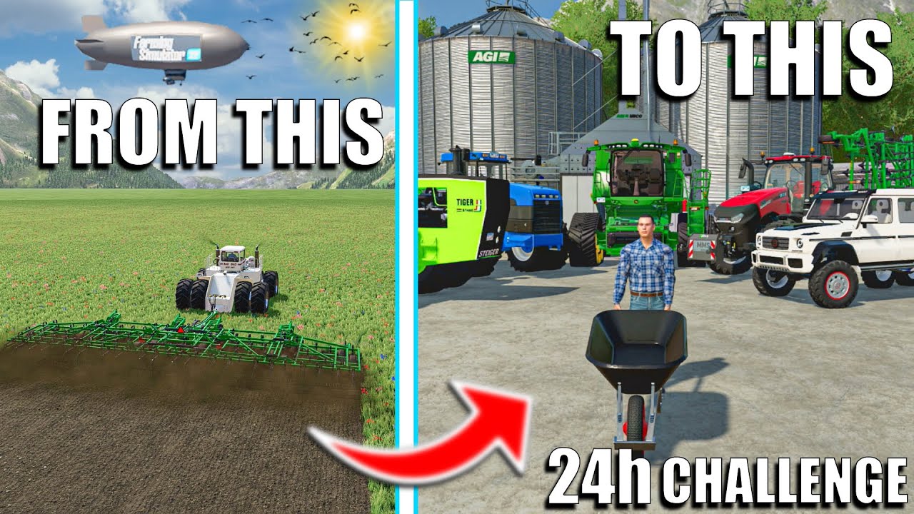 I spent 24h turning FLAT LAND into GIANT FIELDS...Let's see what ...