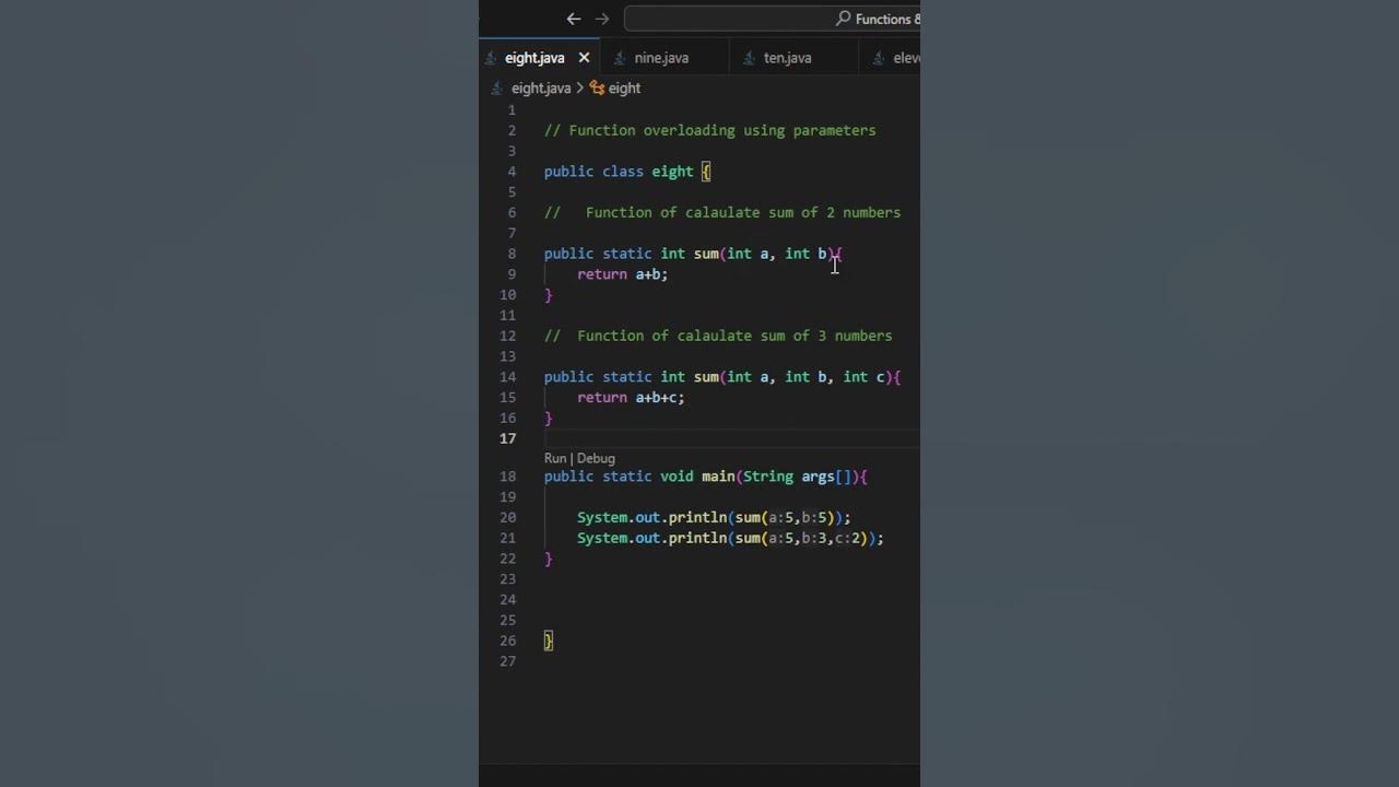 Function Overloading 💫 Coding Coder Java Javadevelopment Javacoding Trending 