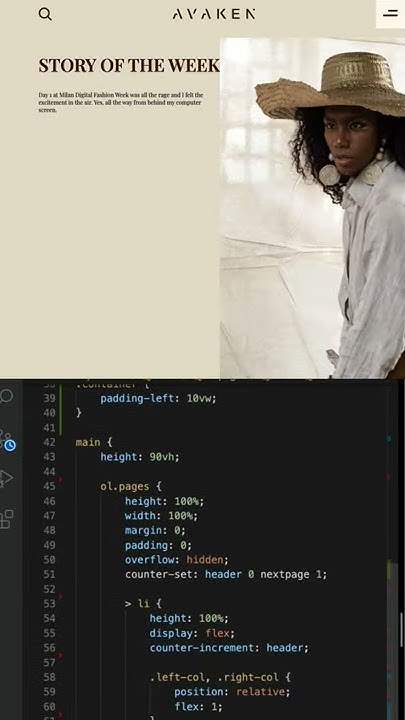 Building a full-page web layout with HTML/CSS/JavaScript #Shorts - YouTube