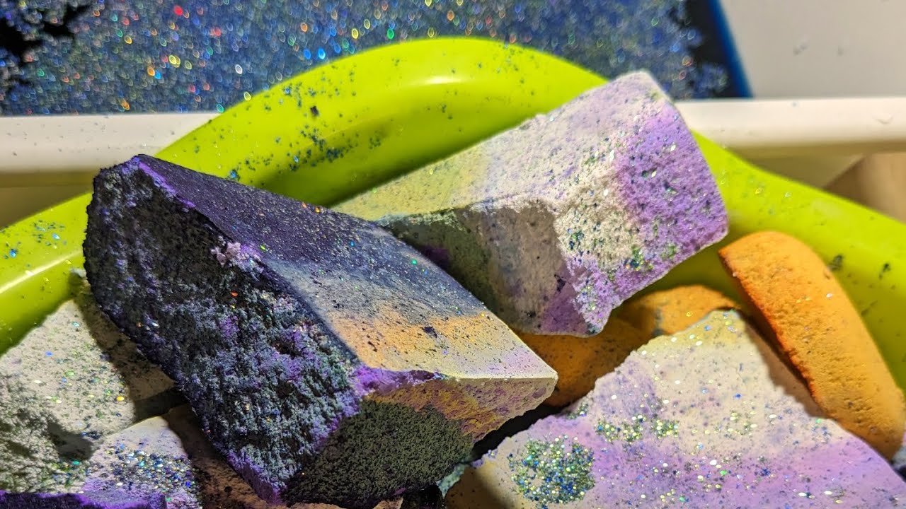 Water Crumbling Reformed Crunch 💜💙🤍💚l ASMR l #watercrumbling - YouTube