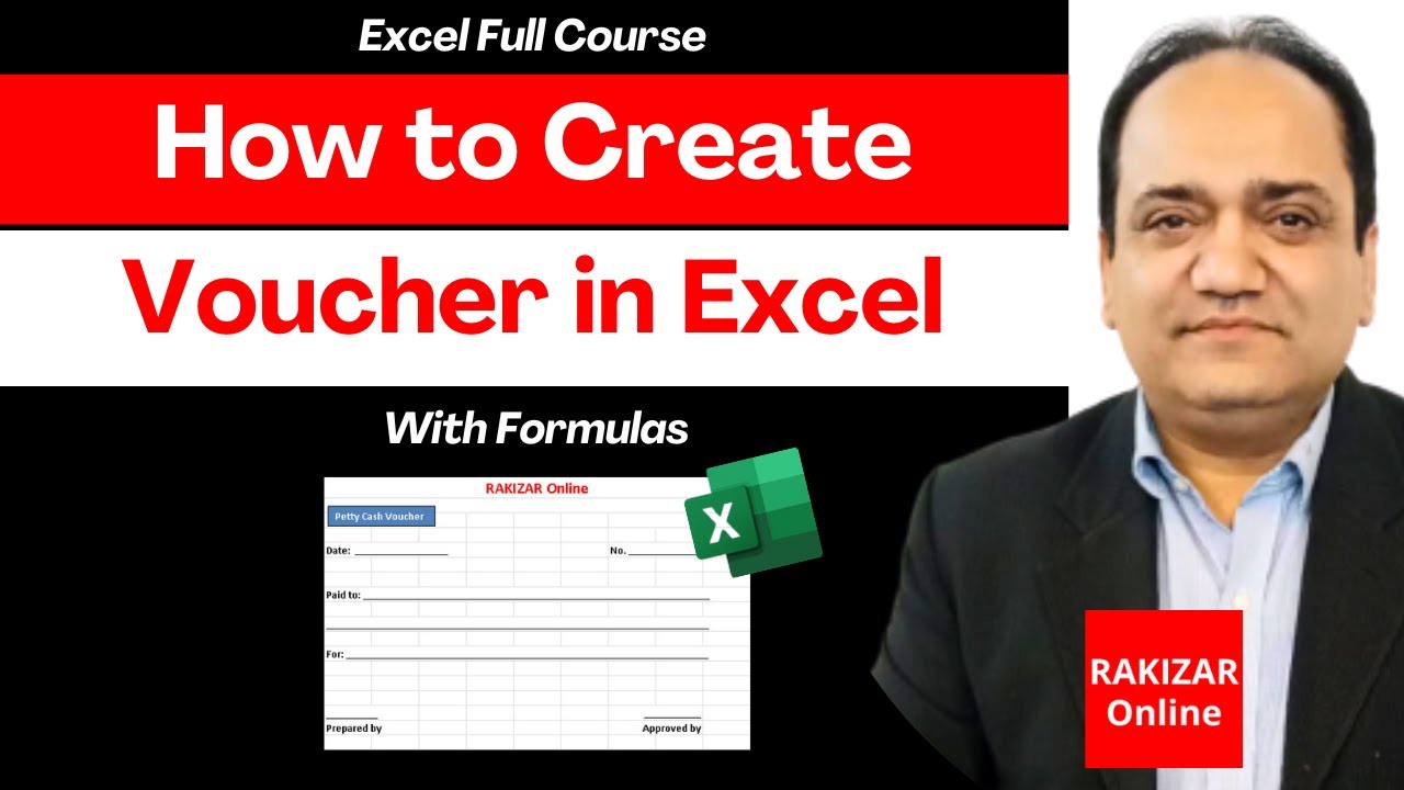How to create a voucher in Excel | Learn Excel, Excel Formulas - YouTube