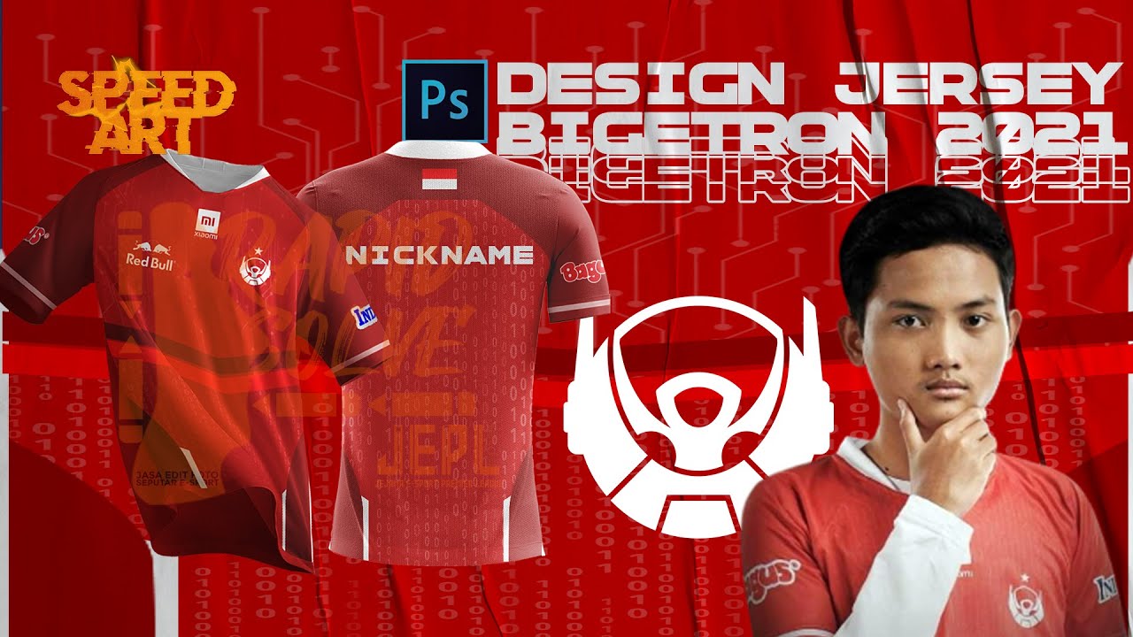 DESAIN JERSEY ESPORT (BIGETRON 2021) - Speed Art - YouTube