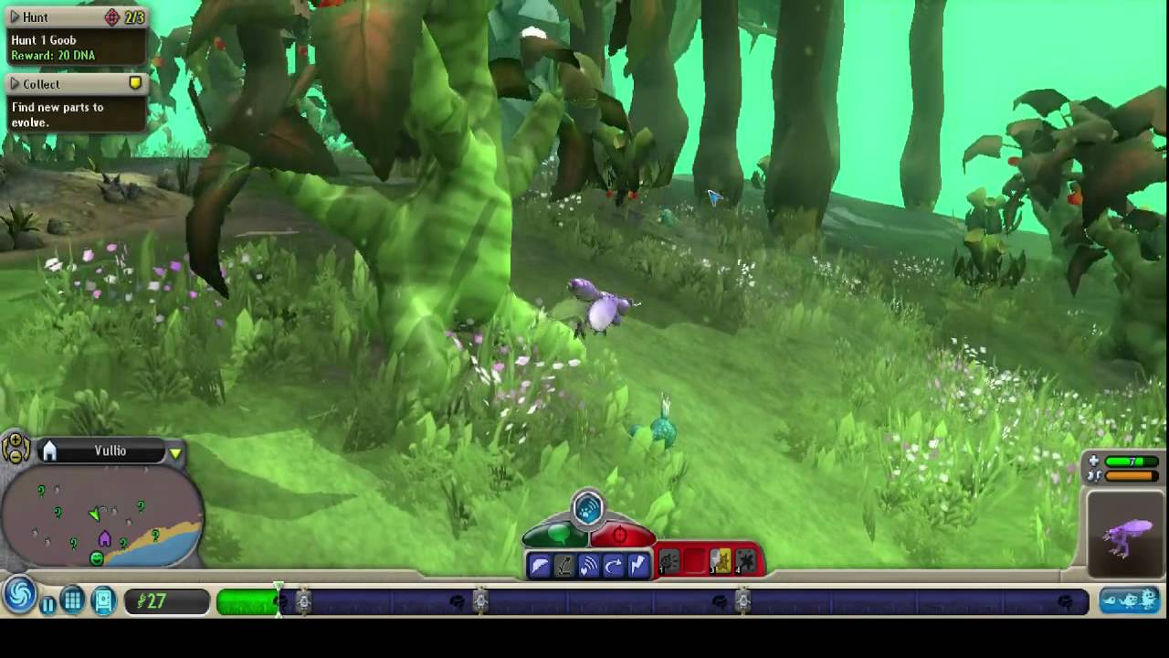 Lets Play Spore (2) - Dry Land, Creature Stage! - YouTube