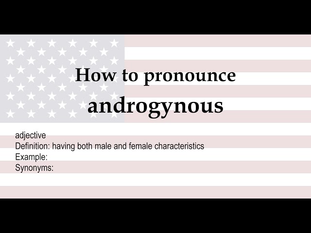 Androgyny Synonym