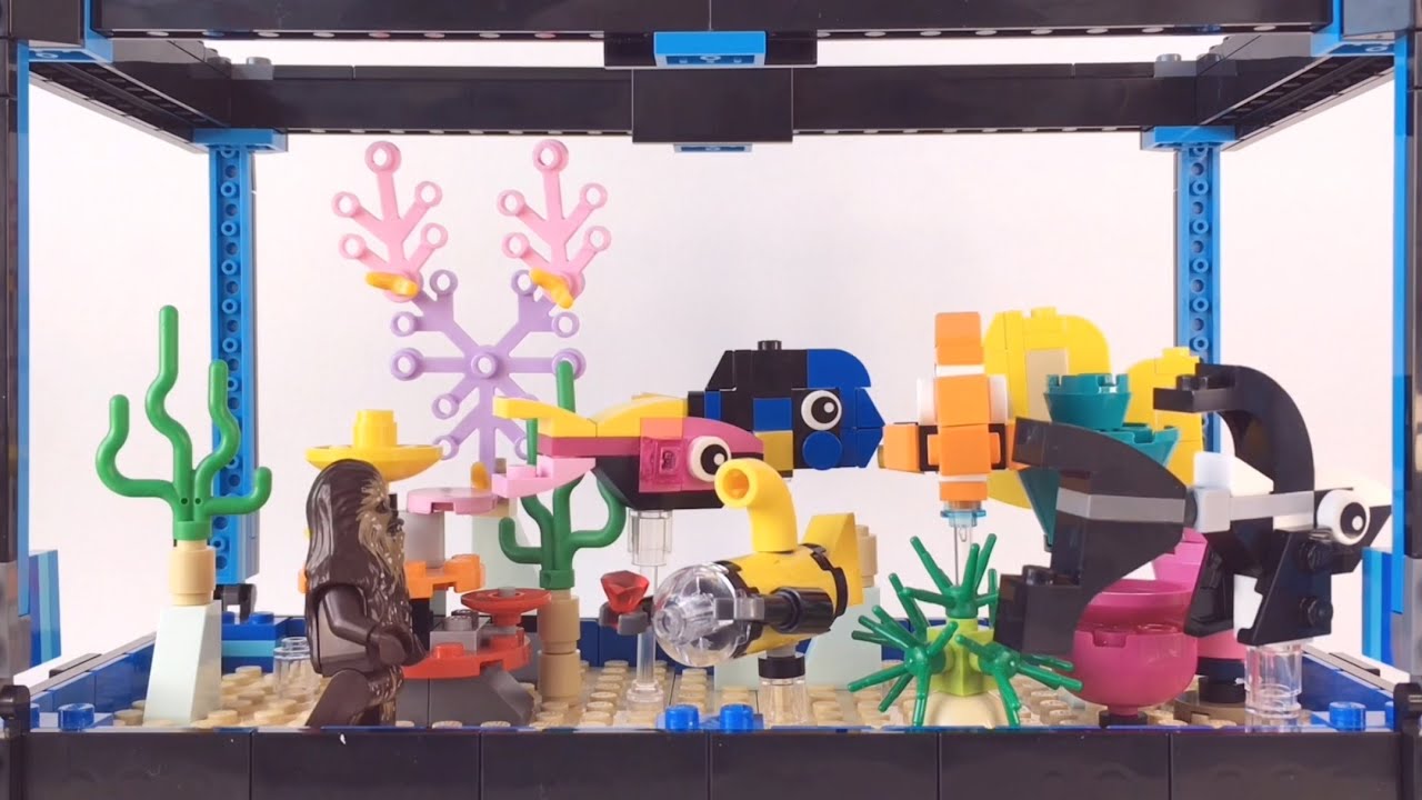 Lego Fish Tank with Water Sound to build lego | Study, Sleep, Rest ...