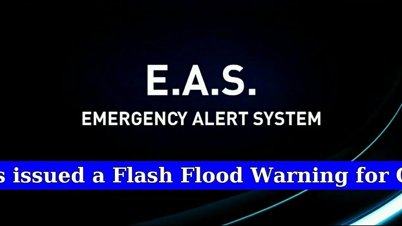 A 25 County Flash Flood Warning Emergency Alert - YouTube