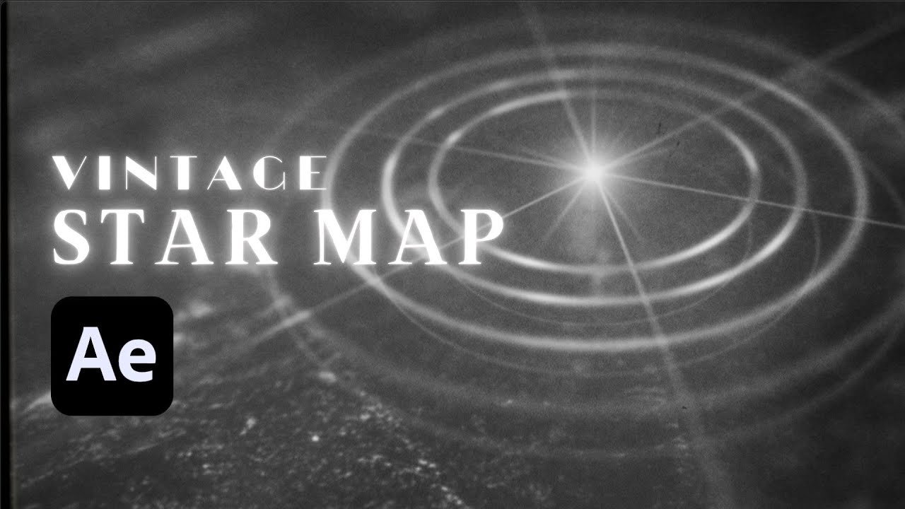 Create a STUNNING Vintage Star Map with Motion Design - YouTube