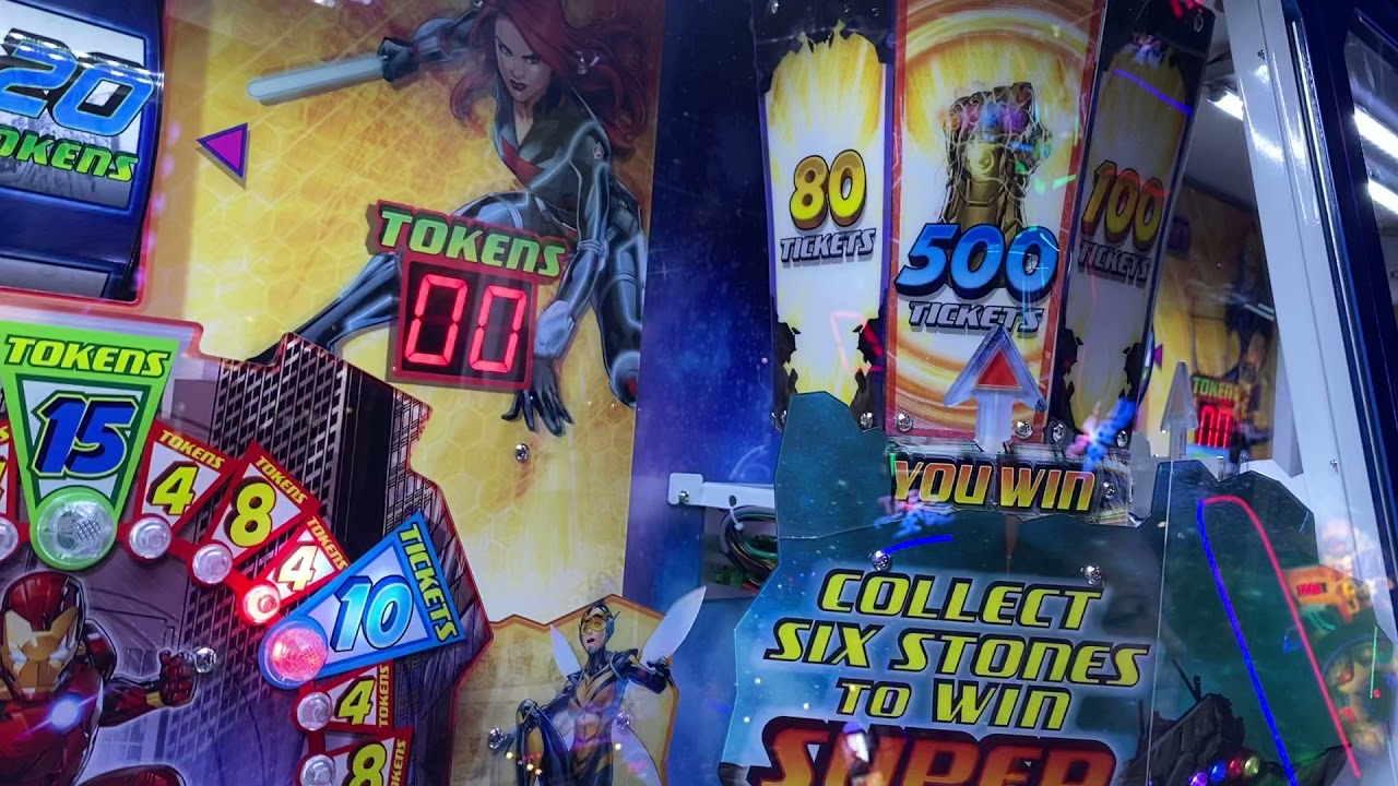 Main Event Arcade - Playing Marvel Avengers Coin Pusher on New Machine ...