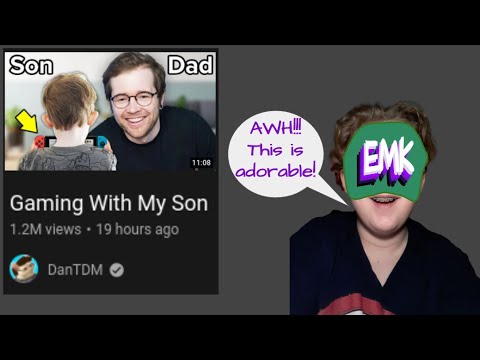 Reacting to DanTDM Playing Video Games with his Son, Asher! - YouTube