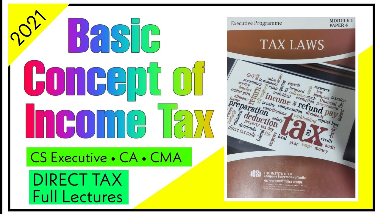 Basic Concept of Income Tax | CS Executive December 21 | Direct Tax ...