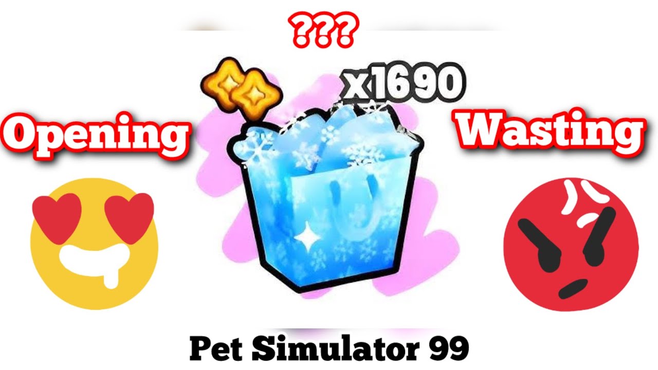 Opening 🤩 or Wasting 🤕 Snowflake Gifts in Pet Simulator 99 - YouTube