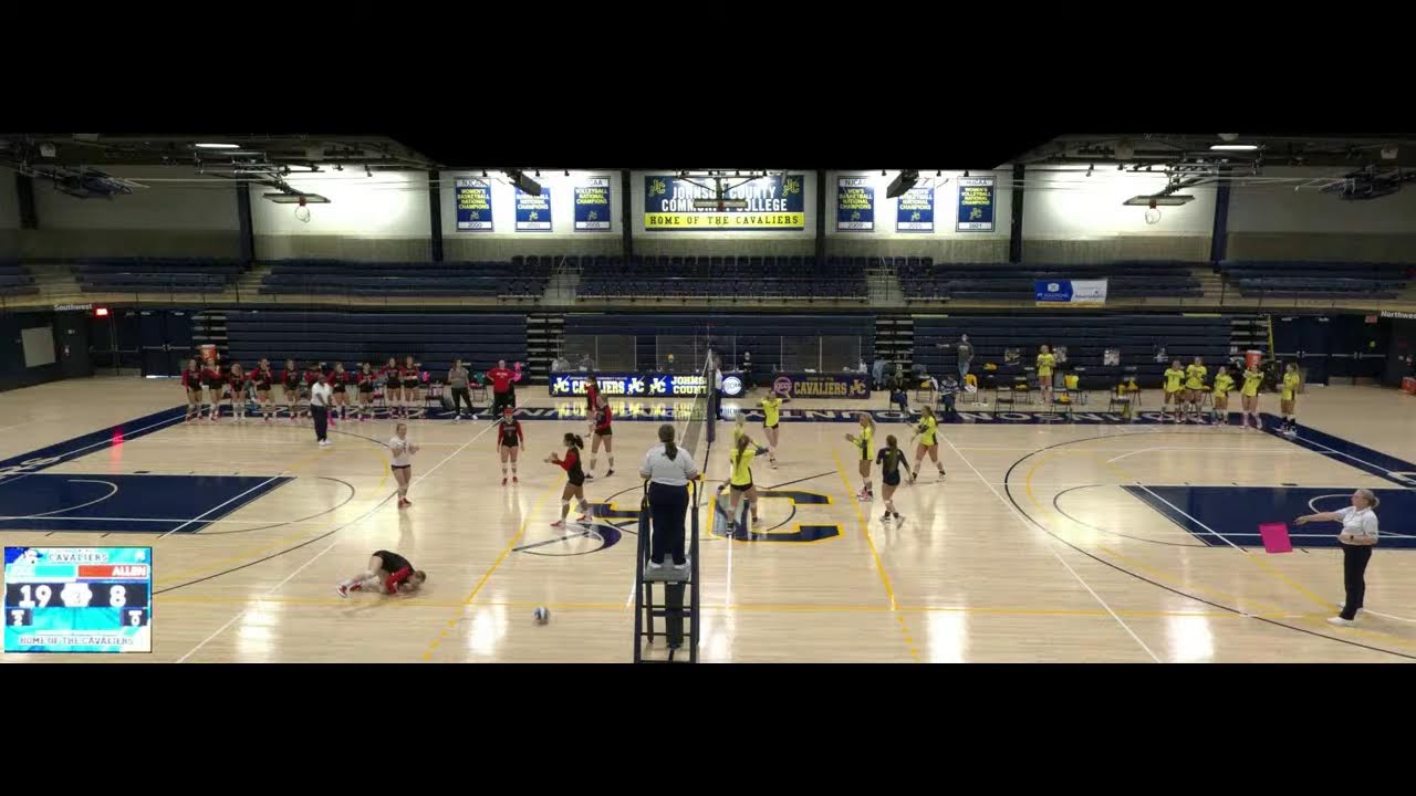 Johnson County CC vs. Allen County CC Womens' Volleyball - YouTube