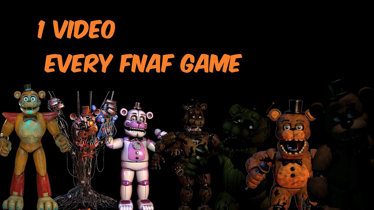beating every fnaf game in one video (speed run part 2 glitch ending ...