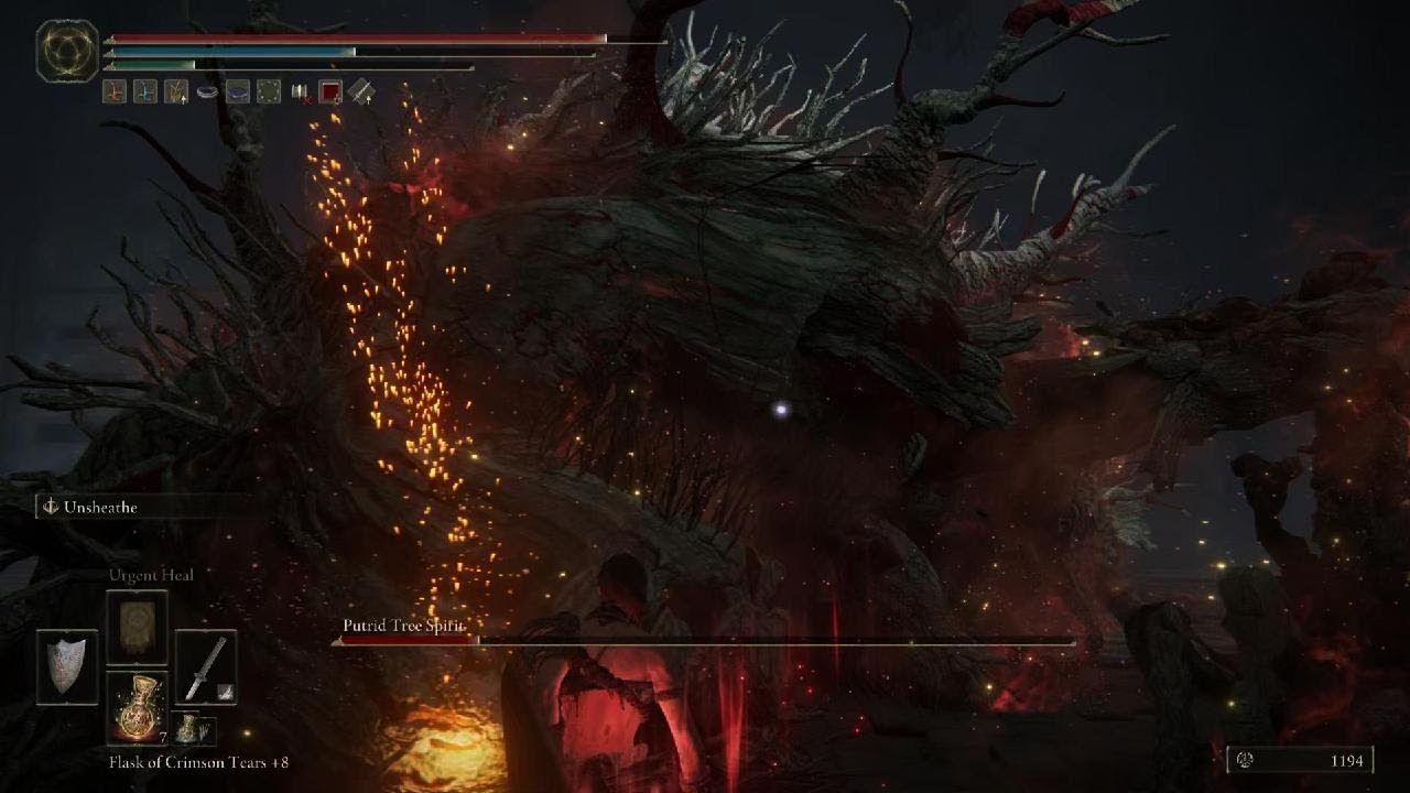 ELDEN RING - Putrid Tree Spirit Dungeon Boss - YouTube