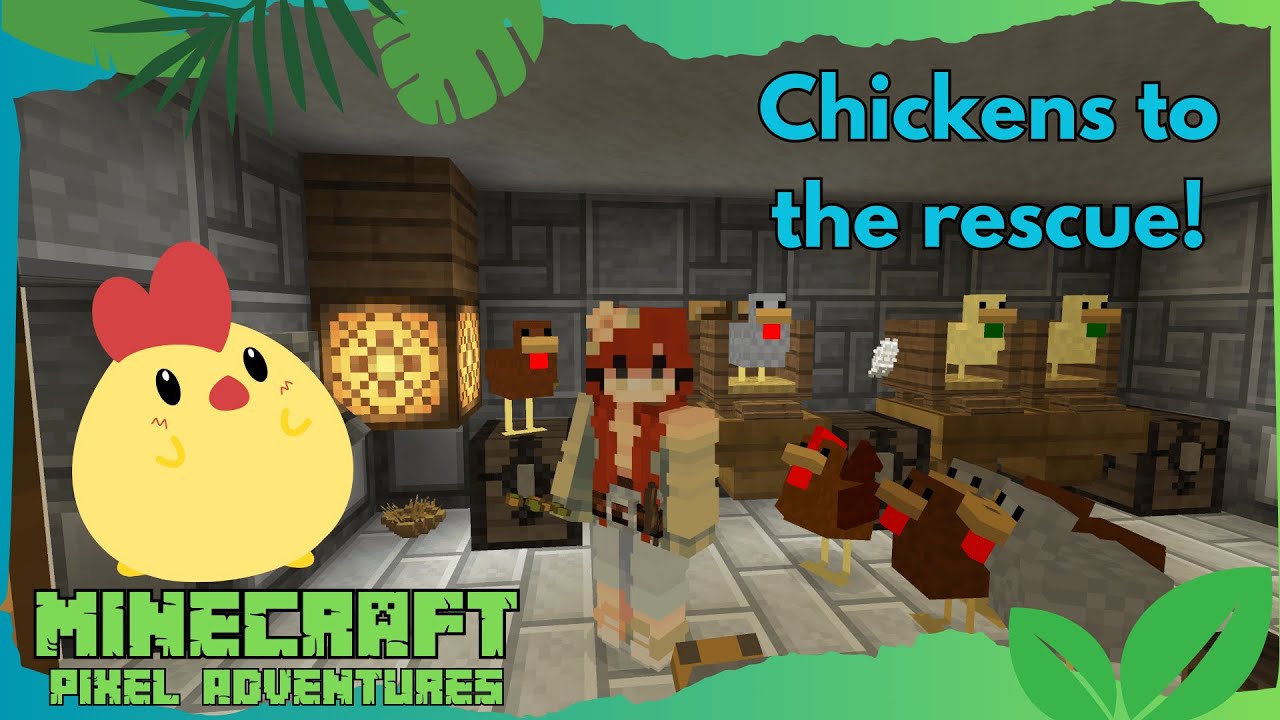Chicken Shenanigans | Minecraft Pixel Adventures Episode 10 - YouTube